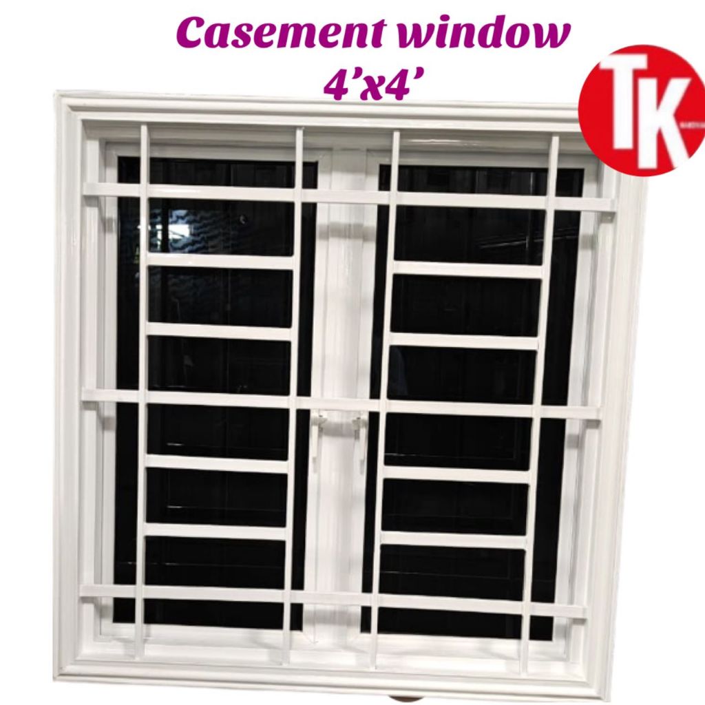 [MELAKA ONLY] 4'x4' Tingkap Casement Grille Putih Aluminium Silver ...