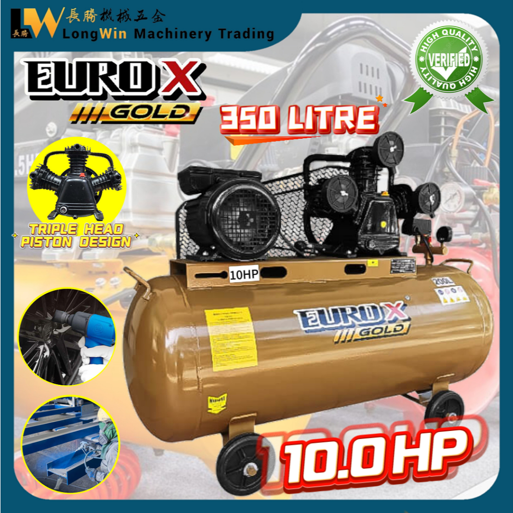 EUROX/// EAW7735G Triple Piston Head Design Belt Driven 3 Phase Heavy ...