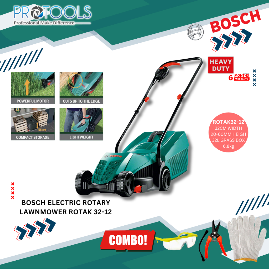 BOSCH ROTAK 32-225 (REPLACE ROTAK 32-12) 1200W CORDED ELECTRIC ROTARY ...