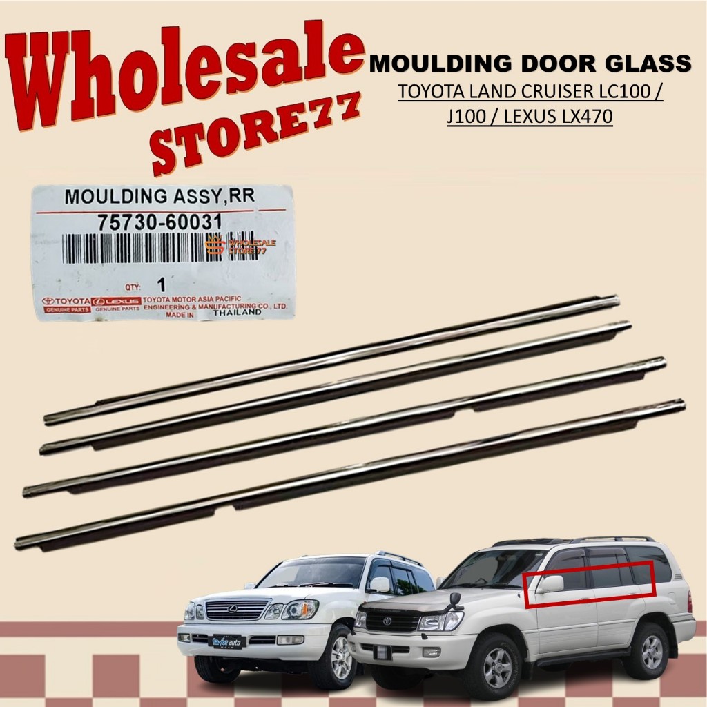 ORIGINAL | Toyota Land Cruiser LC100 LJ100 / Lexus LX470 Chrome Door ...