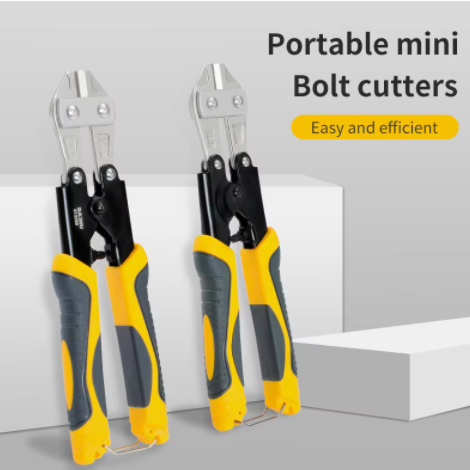 Small 8" Bolt Cutters - Heavy Duty Steel Wire/Mesh Cutting Clipper ...