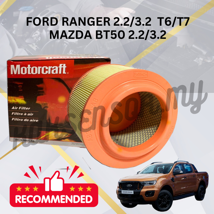 ENGINE AIR FILTER FORD RANGER T6 T7, MAZDA BT50 2.2 3.2 ( AB3J-9601L-AB ...