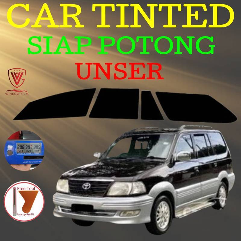 Toyota (UNSER) Car Tinted Window Film_Siap Potong 4Pintu Cermin& Segi ...