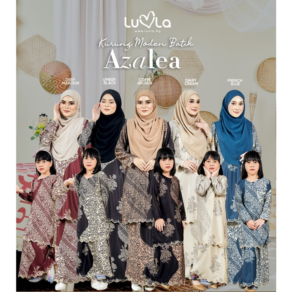 (AZALEA) BAJU KURUNG MODEN BATIK AZALEA BY LUVLA / BAJU KURUNG MODEN ...