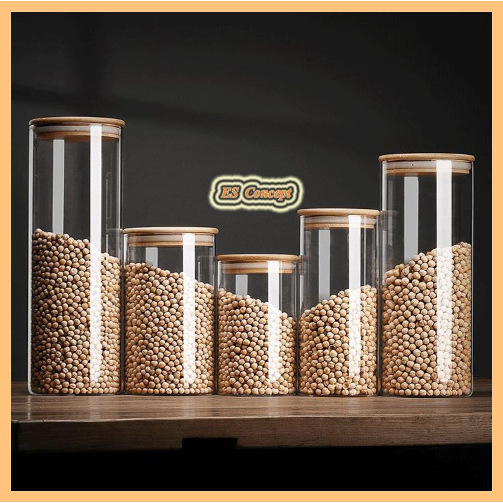 Borosilicate glass container Borosilicate airtight jar Glass food ...