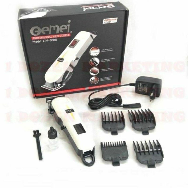 GM6008 Geemy Hair Clipper shaver Men Beard Trimmer Cutting Machine ...