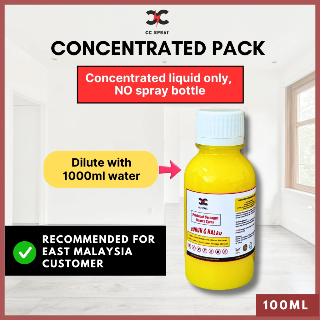 [ Sabah & Sarawak ] CC Lizard Repellent Lizard Killer Spray Serangga Spray 100ml Concentrated ...