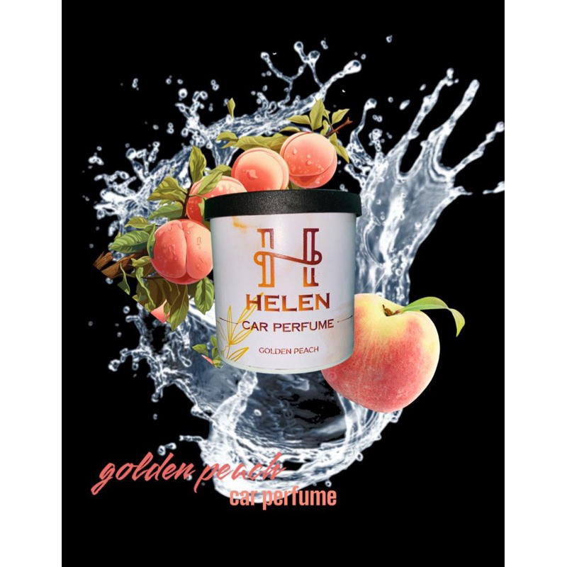 ( Original HQ Helen.my )Car Perfume Golden Peach Fibre for Air ...