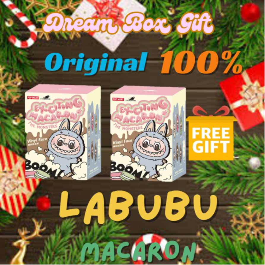 [12.12 SALE] Pop Mart Authentic Labubu Tasty Macaron Vinyl Pendant ...