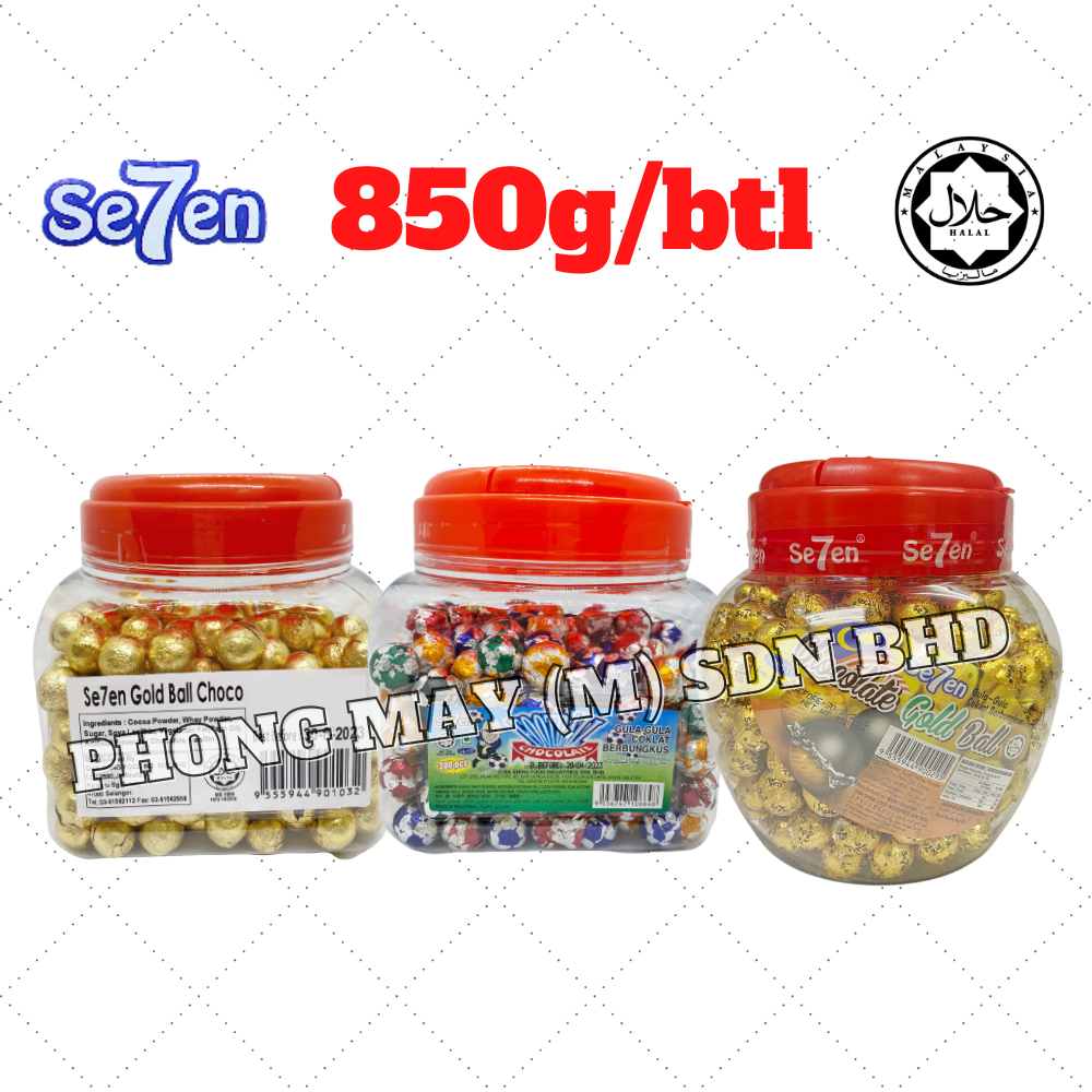 GOLDEN BALL CHOCOLATE / FOOTBALL CHOCOLATE [850G/J]- SE7EN | Shopee ...