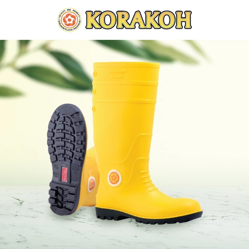 [Gowalk]KORAKOH R 707 Multi-Purpose Yellow Series Unisex High-Cut PVC ...