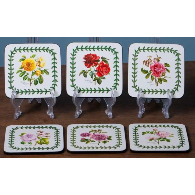 Coaster Pimpenel Botanic Roses Set of 6 (Chn) | Shopee Malaysia