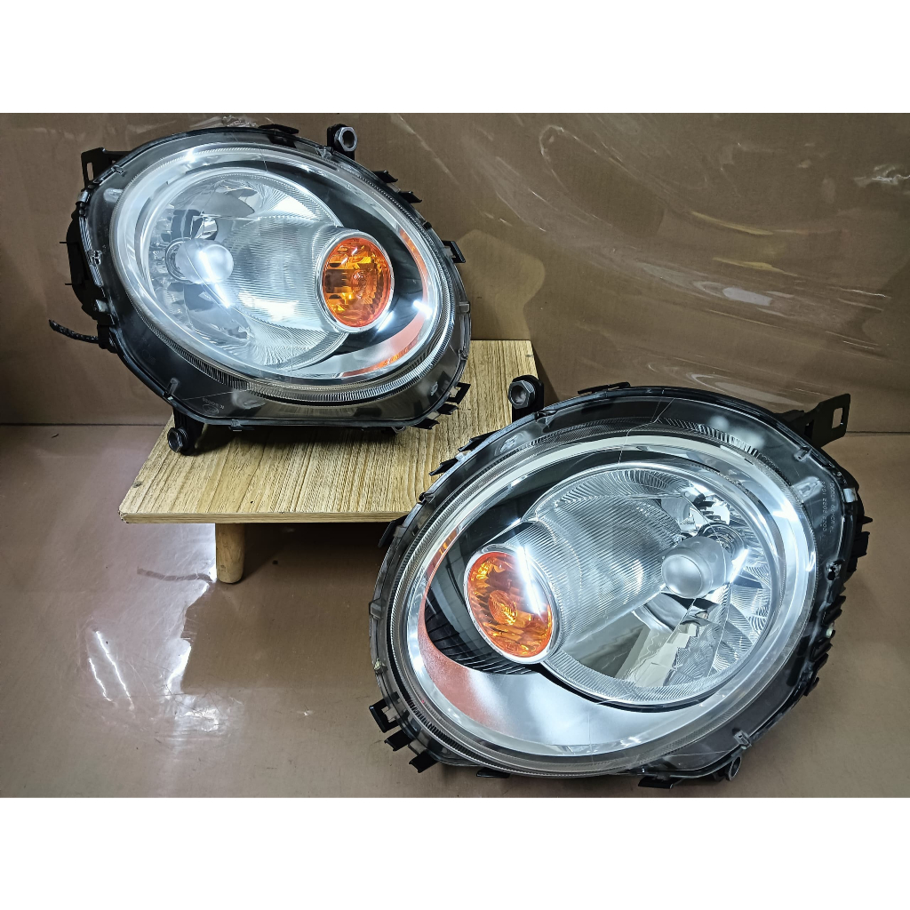 GENUINE Mini Cooper R56 R57 Front HALOGEN Head Lights Lamps Light Lampu ...