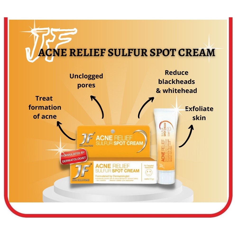JF Acne Relief Sulfur Spot Cream 10g | Shopee Malaysia