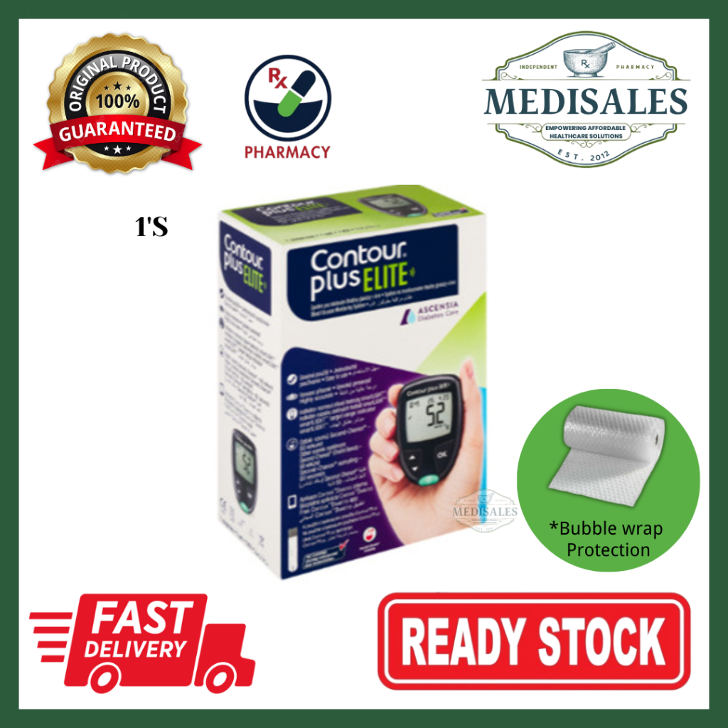 (METER ONLY) CONTOUR PLUS ELITE BLOOD GLUCOSE MONITORING SYSTEM SET ...