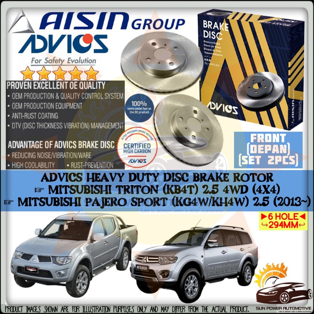 AISIN ADVICS Heavy Duty Mitsubishi Triton KB4T 4WD 4X4 / Pajero Sport ...