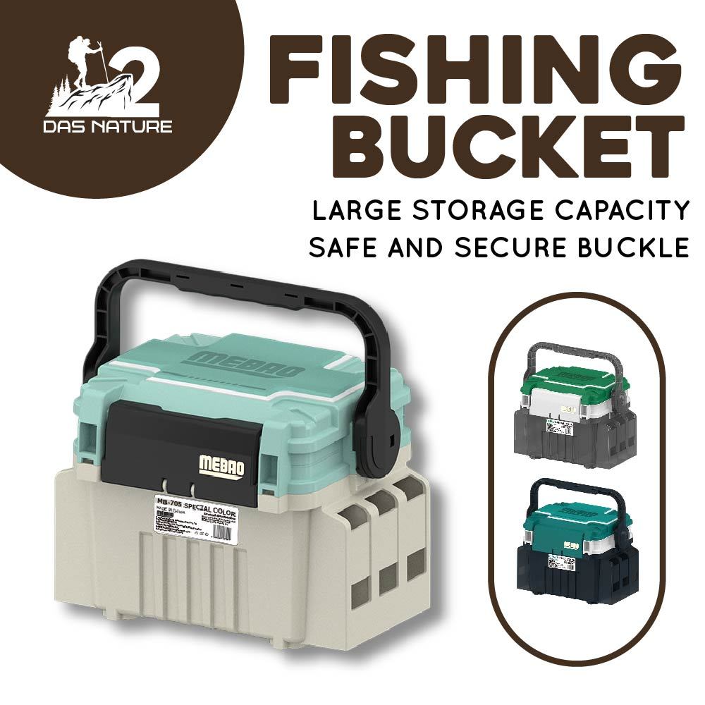 MEBAO Fishing Tackle Box Double Layer Large Capacity Gear Storage Kotak ...