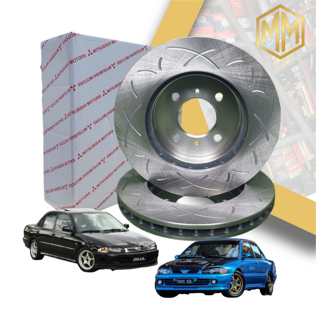 MITSUBISHI DISC ROTOR SLOTTED & DRILLED - PROTON WIRA 1.6 / 1.8 (FRONT ...
