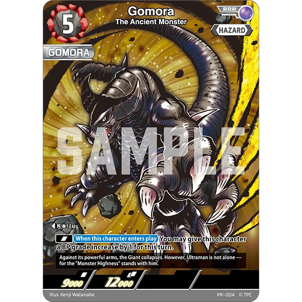 Ultraman Card Game PR-004 Gomora, The Ancient Monster | RRR | Box Topper | English Version ...