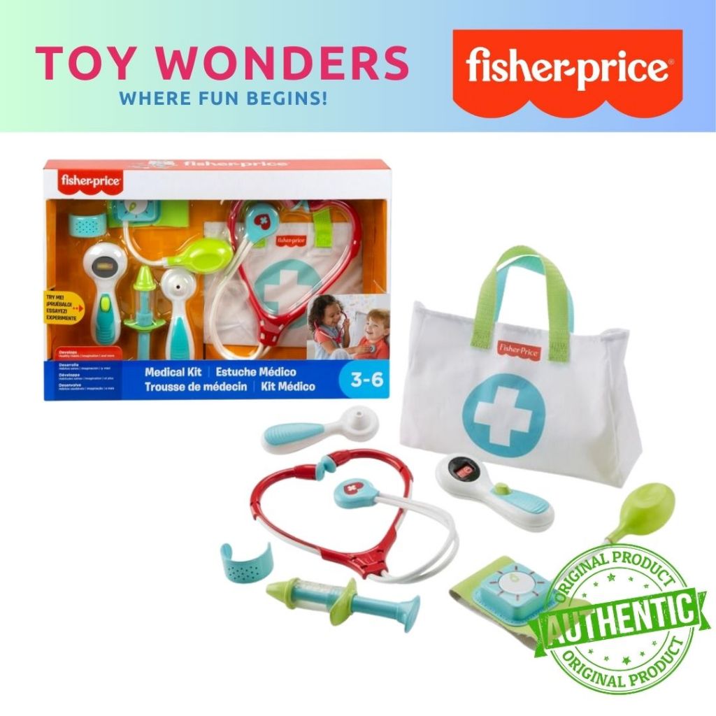 Mattel Fisher-Price Medical Kit Doctor Playset Pretend Play | Shopee ...