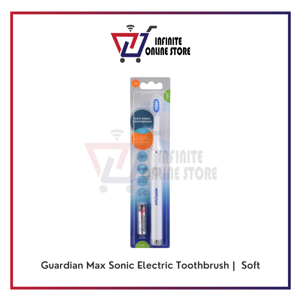 Guardian Max Sonic Electric Toothbrush Soft (Toothbrush / Refill ...