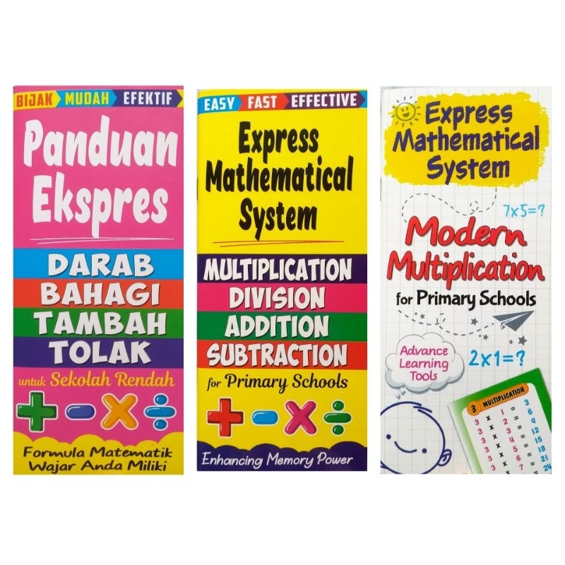 Express mathematical system multiplication division add subtract | Buku ...
