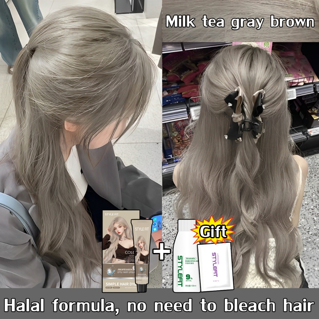 Halal STYLE FIT hair dye Easy to color, no damage to hair rambut halal ...