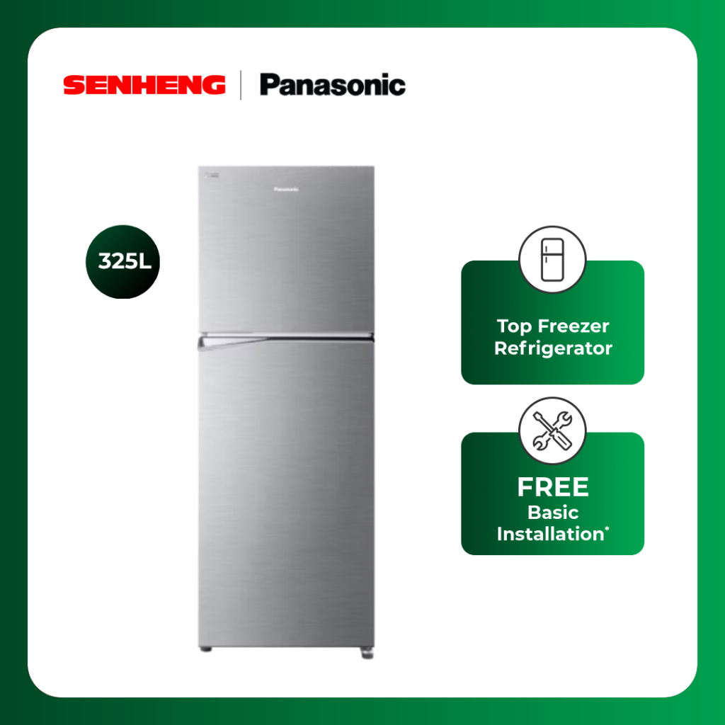 Panasonic 325L Inverter 2-Door Refrigerator PSN-NRTV341BPSM | Shopee ...