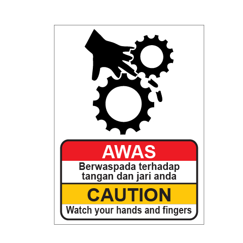 CAUTION Watch Your Hand and Finger/ AWAS Berwaspada Terhadap Tangan ...