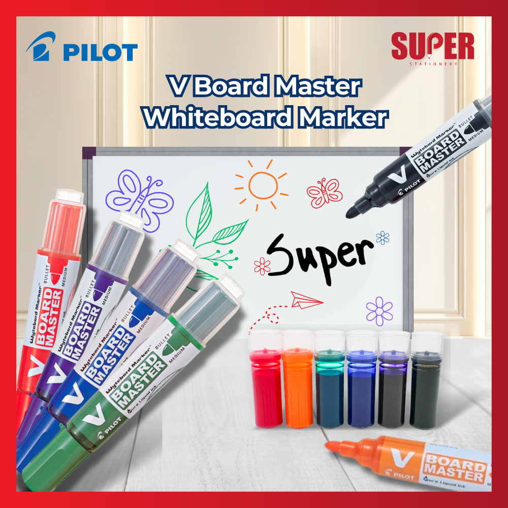 [super stationery] Pilot Pen Penanda Papan Putih Vboard Whiteboard ...