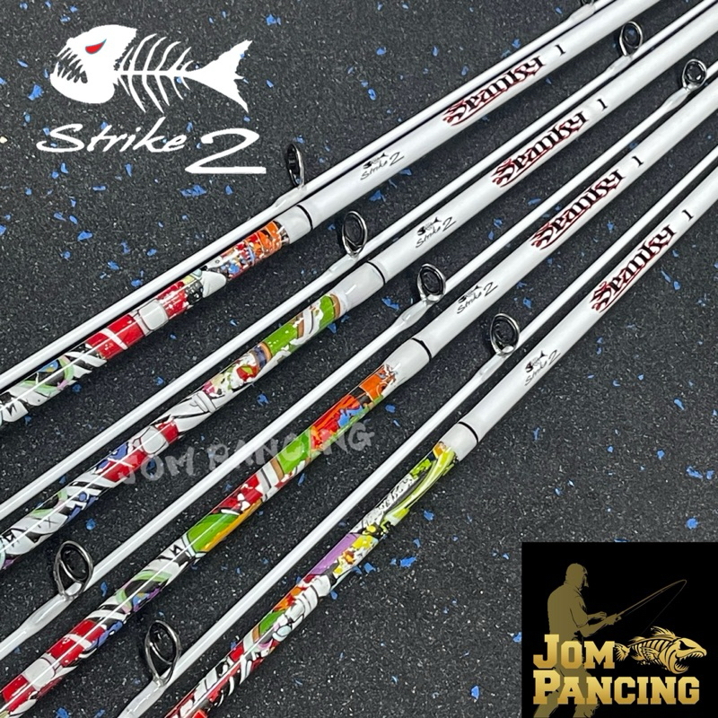 【Jom Pancing】STRIKE 2 SPANKY SOLID CARBON TIP SPINNING BC FISHING ROD ...