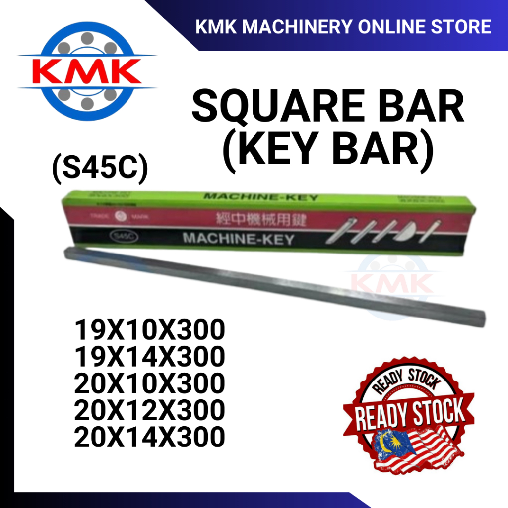 20MM 19MM 14MM 12MM 10MM Machine keyway(S45C)Square bar, For keyway ...