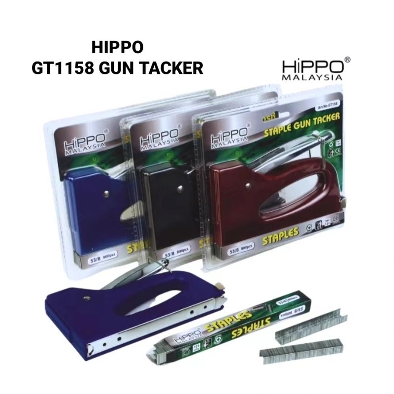 (1UNIT) HIPPO GT1158 Stapler Gun Tacker | 大订书机 X 1UNIT | Shopee Malaysia