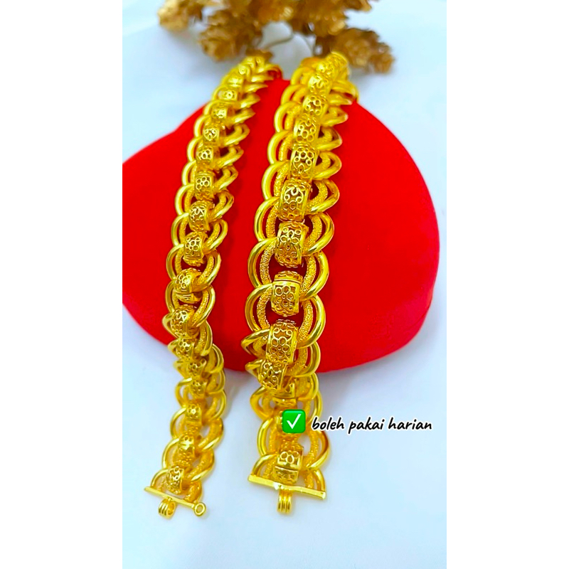 Gelang tangan coco candy emas titanium | Shopee Malaysia