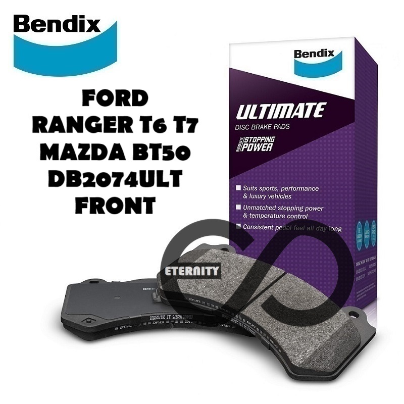 Original Bendix DB2074ULT Racing Front Brake Pad - Ford Ranger T6 T7 T8 ...