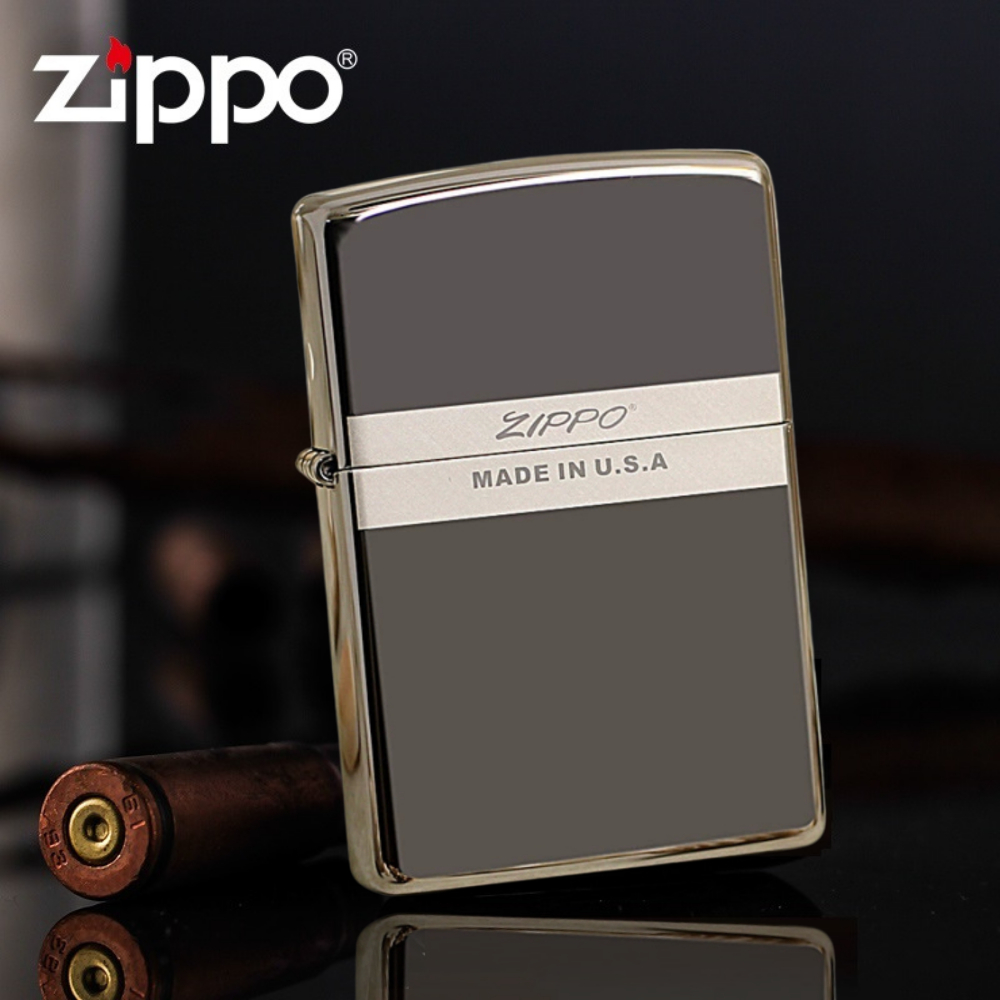 Black Ice Laser Engraving Classic Logo Zippo Lighter | Shopee Malaysia