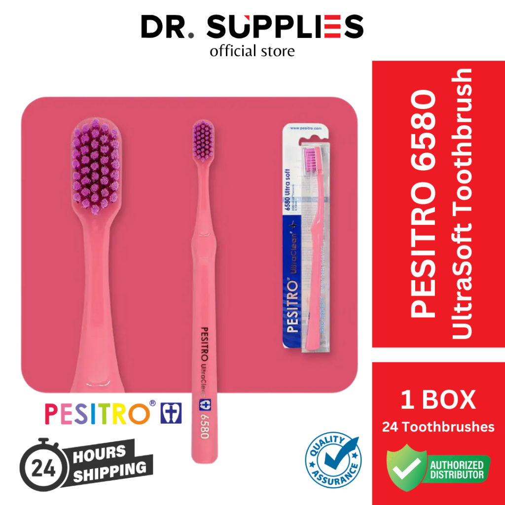 【PESITRO】ULTRACLEAN 6580 ULTRASOFT TOOTHBRUSH 0.10mm Extra Soft For ...