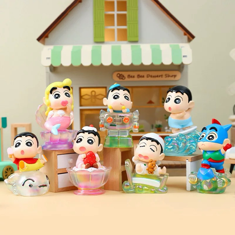Crayon Shin Chan 蜡笔小新 Blind Box PopMart 盲盒 Murah Toys with Light Action ...
