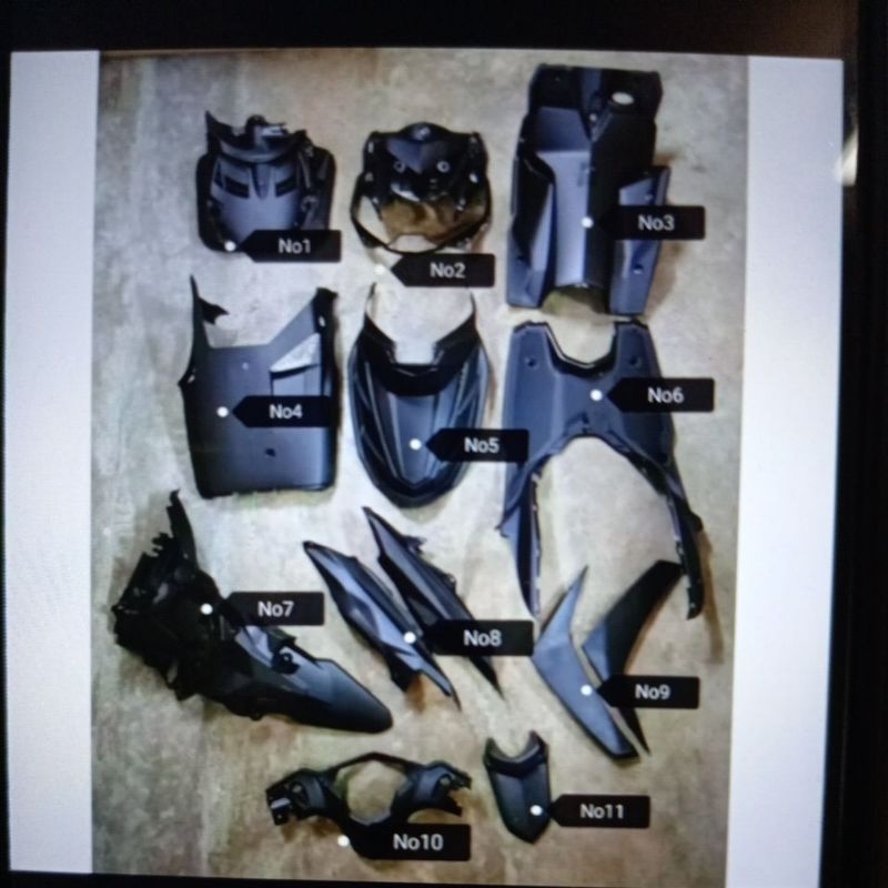 EGO SOLARIZ INNER COVER SET YAMAHA STD 17PCS | Shopee Malaysia