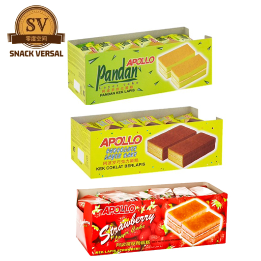 APOLLO Layer Cake ( Pandan / Chocolate / Strawberry ) | Shopee Malaysia