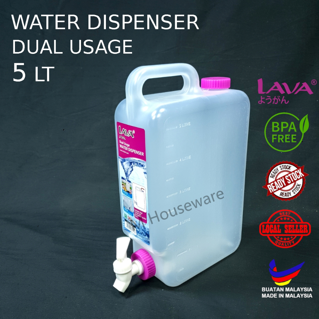 Lava Water Dispenser 5LT Dual Usage Water Container Bekas Air Kenduri ...