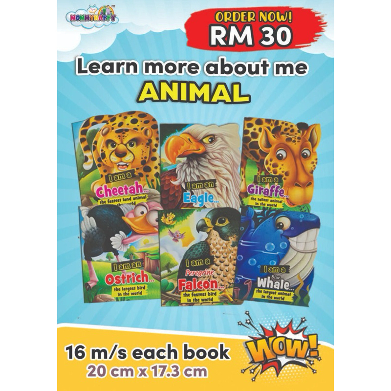[6 BOOK] WILD ANIMAL STORY BOOK | Shopee Malaysia