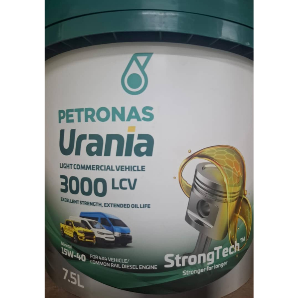 PETRONAS MINYAK ENJIN URANIA LIGHT COMMERCIAL VEHICLE 3000 LCV LA/LCV 10W40/15W40 7.5 LITER ...