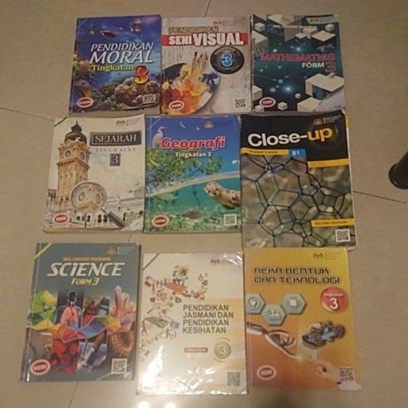 Secondary school textbook DLP Form 3, Sekolah Menengah Buku Tingkatan 3 ...