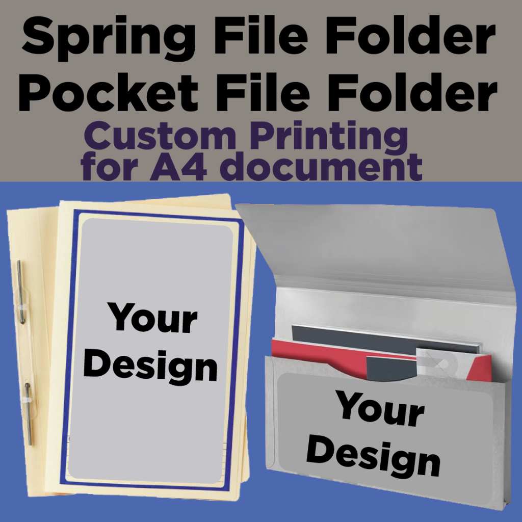 Custom Printing - Spring File Folder & Pocket File Document Folder ...