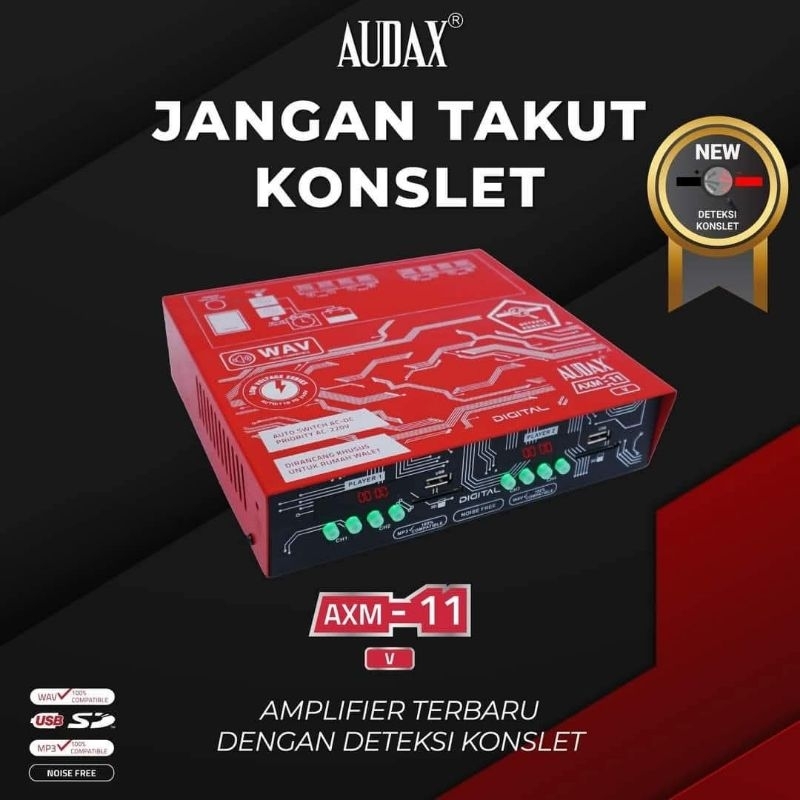 Audax AXM 11 - V -Dual Power New Version AXM 8 II Amplifier Audax Indonesia Original Ampli ...