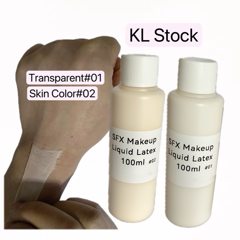 KL Stock 100ml SFX Makeup Liquid Latex Wounds Halloween Fake Scars Easy ...