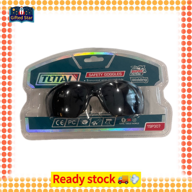 100% Original TOTAL safety goggles TSP307 black safety glasses 安全眼镜 ...