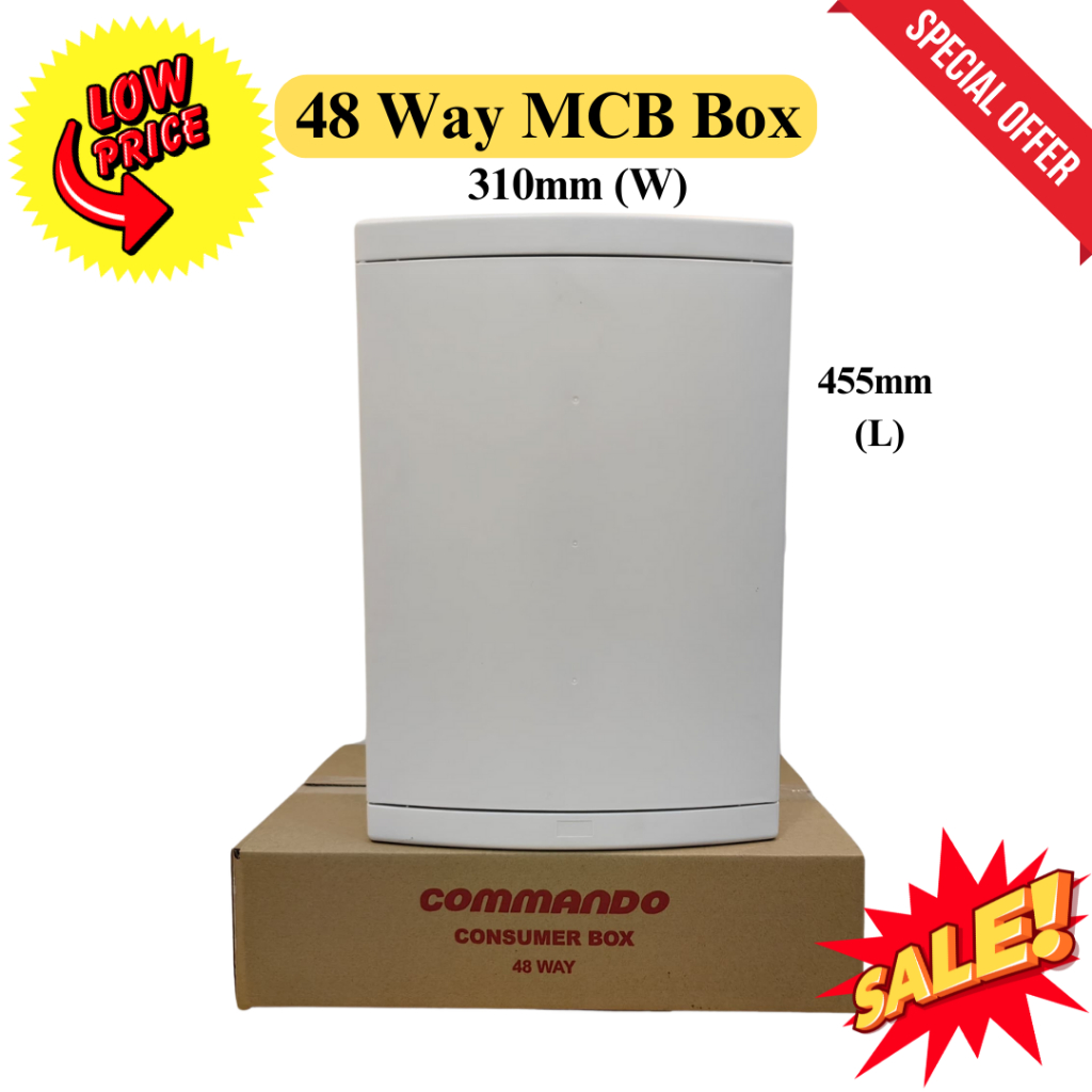 48Way PVC MCB Box / Consumer PVC Box / DB Box (FLASH SALE) (LIMITED ...