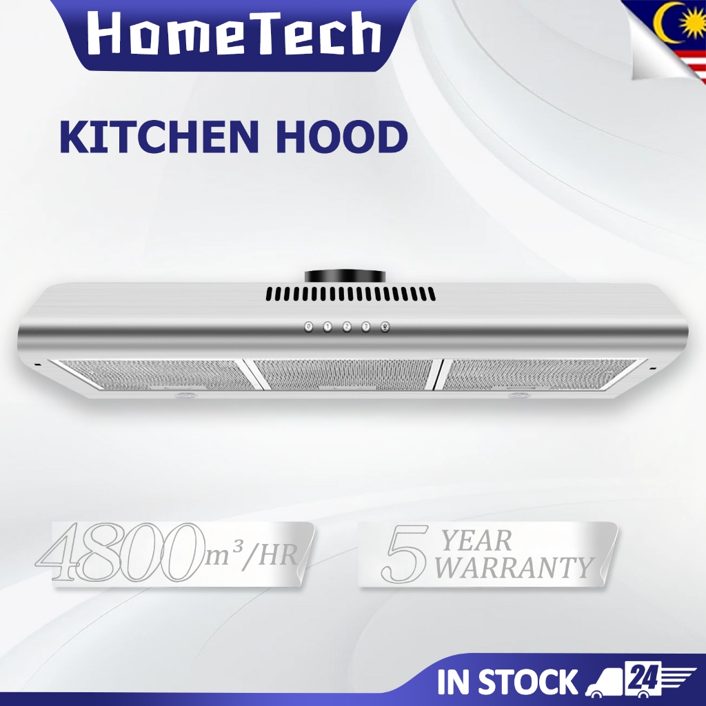 🔥5-year warranty🔥800MM Kitchen Hood Stainless Steel Under Cabinet Range ...